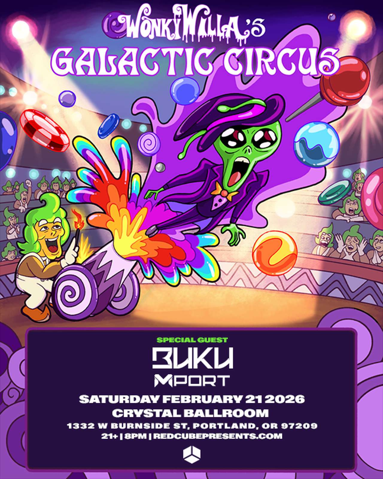 WonkyWilla - Galactic Circus Tour | Cascade Tickets